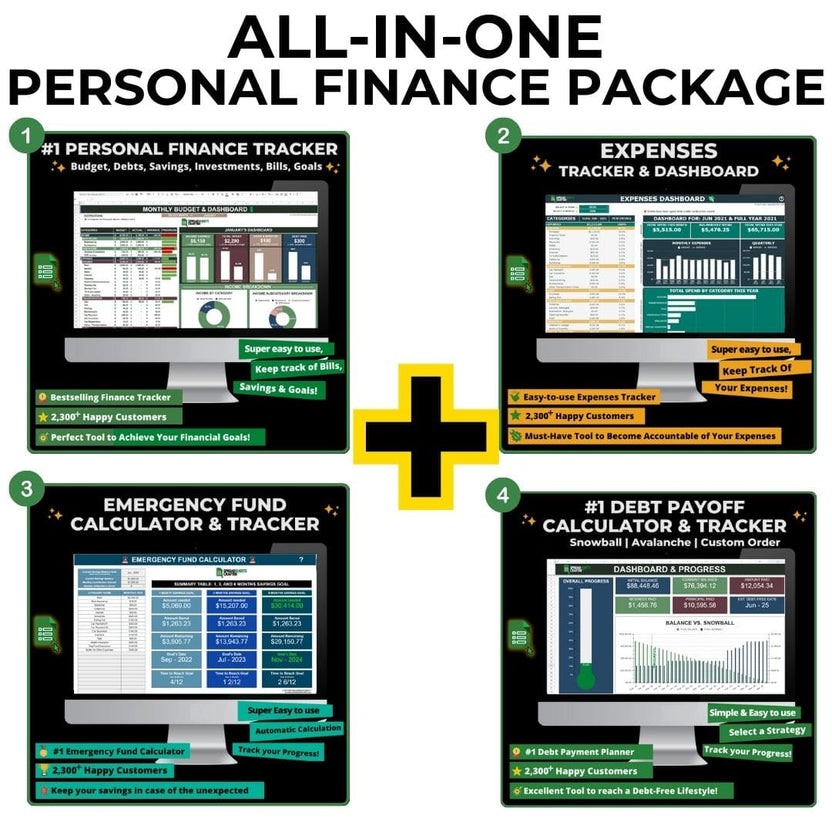 #1 Personal Finance Tracker - Achieve all your Goals with this Easy to