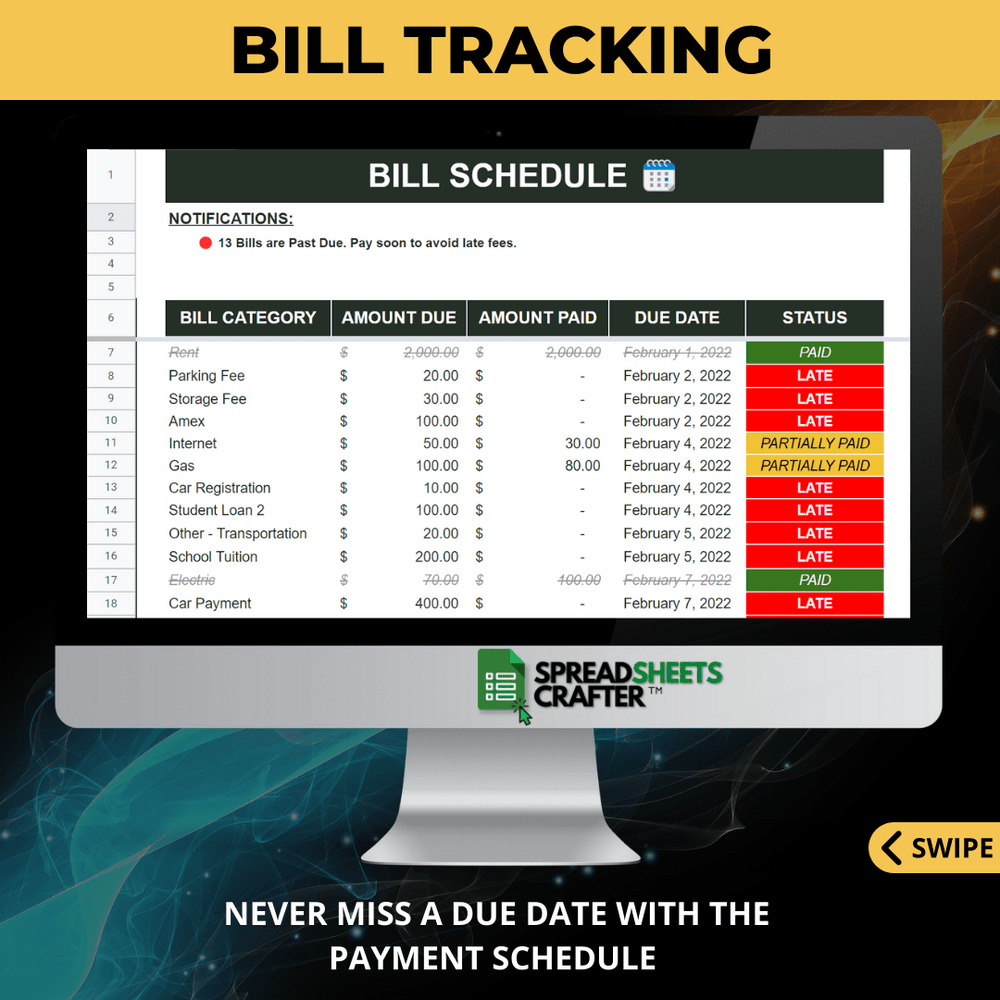 #1 Personal Finance Tracker - Achieve all your Goals with this Easy to