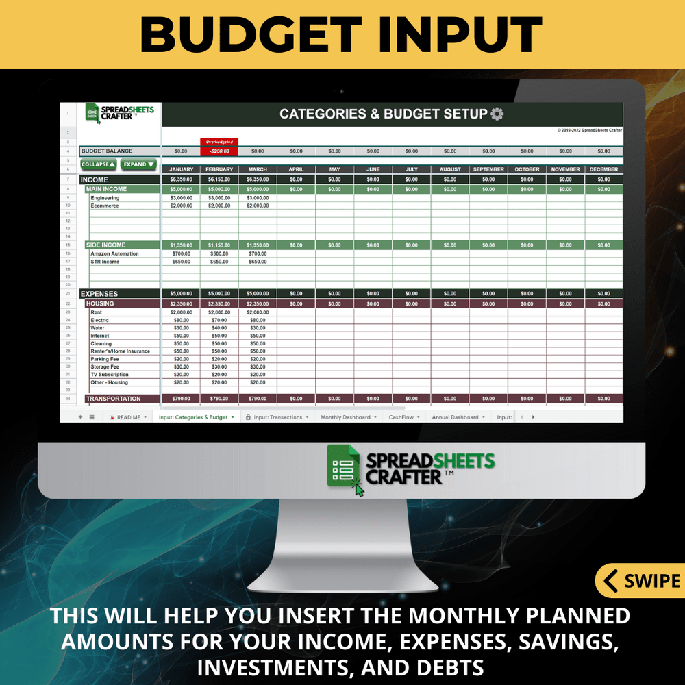 #1 Personal Finance Tracker - Achieve all your Goals with this Easy to