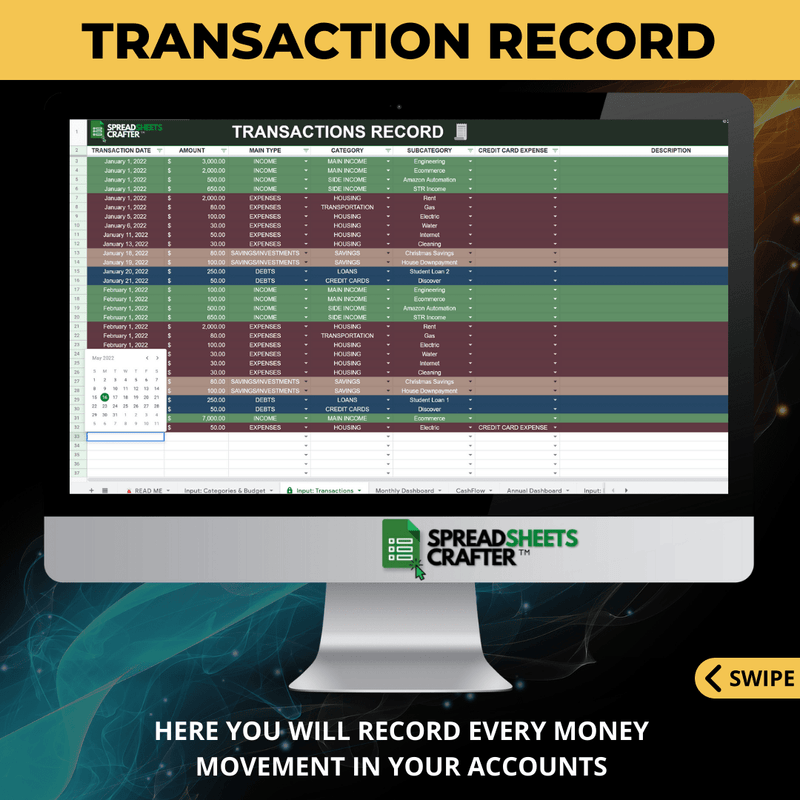 #1 Personal Finance Tracker - Achieve all your Goals with this Easy to