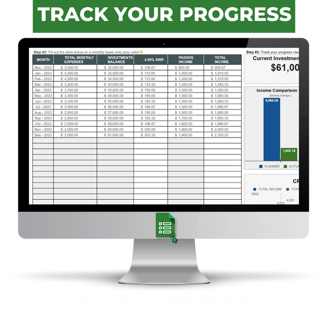#1 Early Retirement Tracker & Dashboard - Early Retirement Plan#N ...