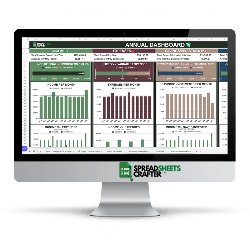 #1 Personal Finance Tracker - Achieve all your Goals with this Easy to