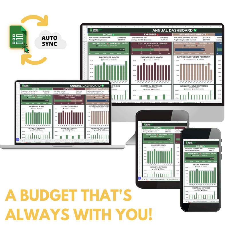 #1 Personal Finance Tracker - Achieve all your Goals with this Easy to